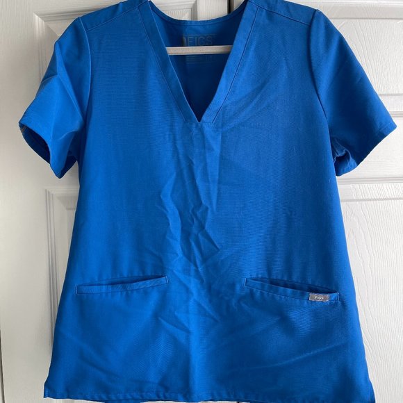 Figs | Tops | Royal Blue Figs Scrub Top | Poshmark